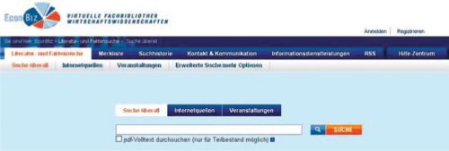 EconBiz — Meeting User Needs with New Technology
